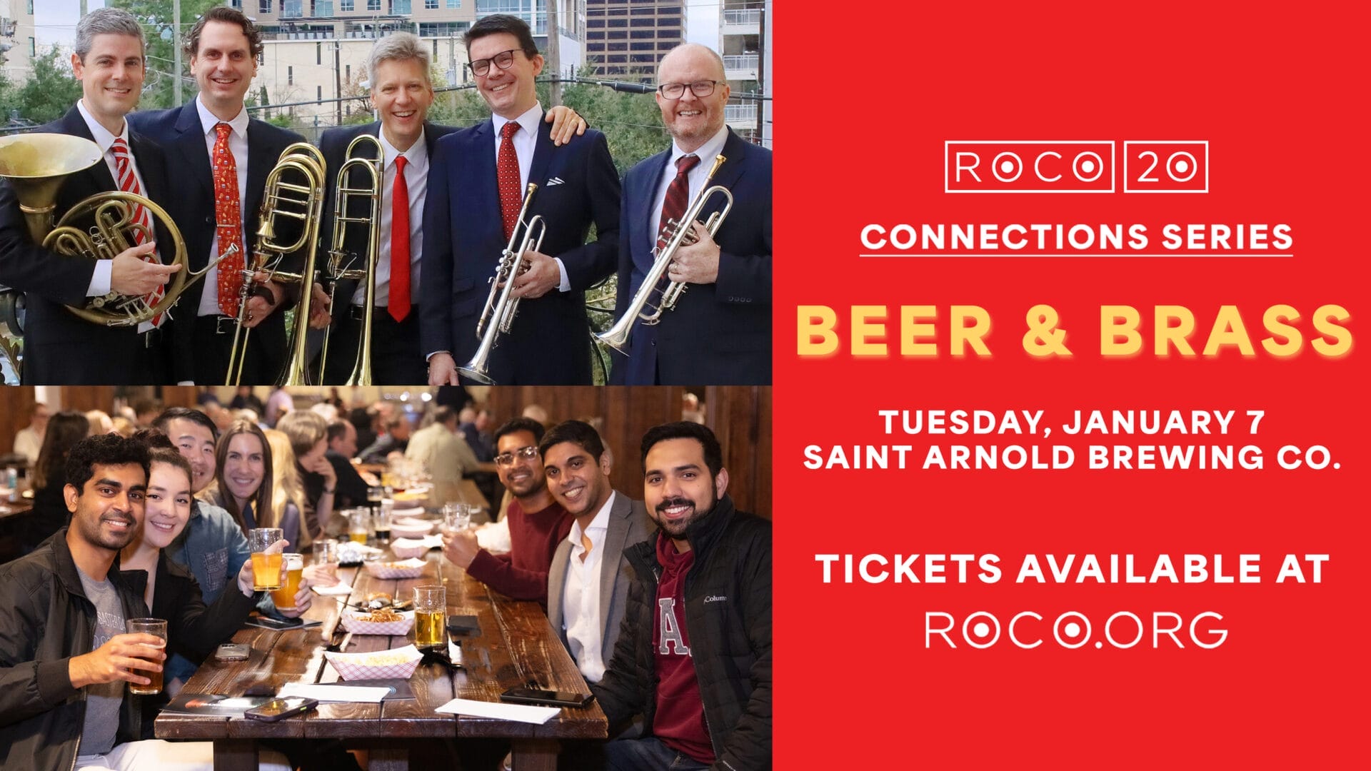 ROCO Connections: Beer & Brass - Houston Cultural Events Calendar
