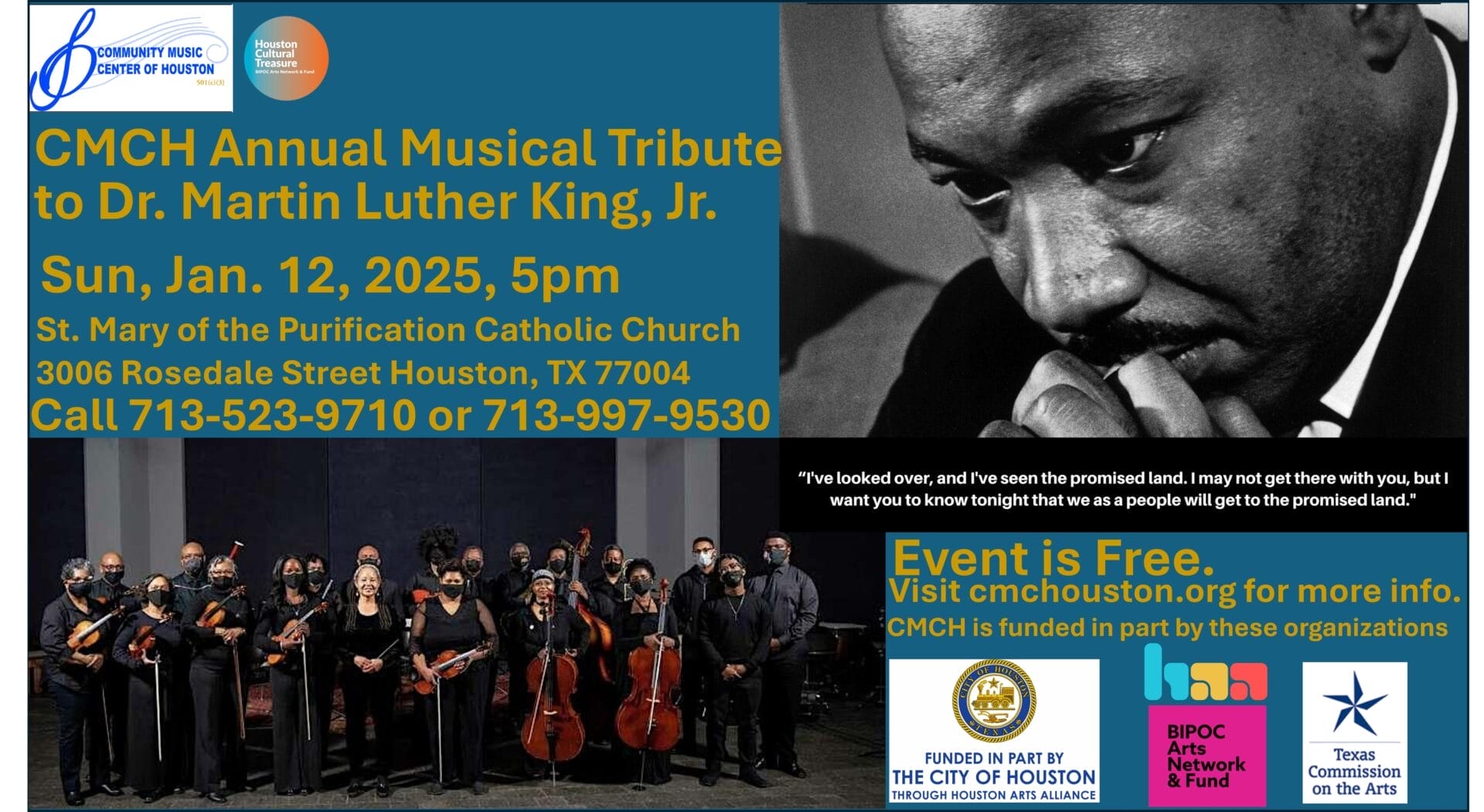 CMCH Annual Musical Tribute to Dr. Martin Luther King, Jr. - Houston ...